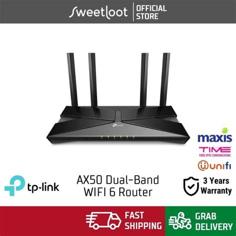 TP Link AX50 Wifi 6 AX3000 GIG Archer Dual Band Gigabit High Power Wireless Router For UniFi
