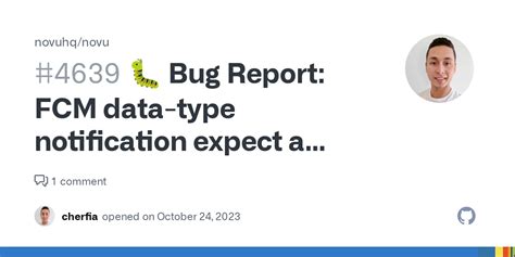 🐛 bug report fcm data type notification expect a message property in