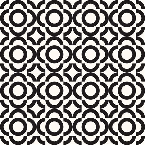 Premium Vector Vector Geometric Abstract Seamless Monochrome Pattern