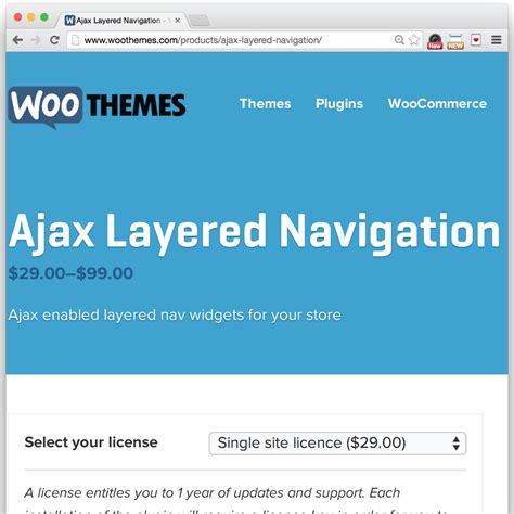 woocommerce ajax layered navigation extension