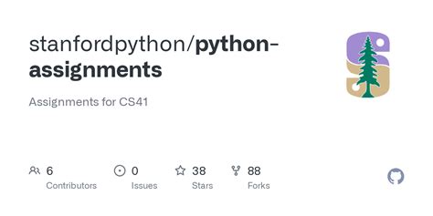 Github Stanfordpythonpython Assignments Assignments For Cs41