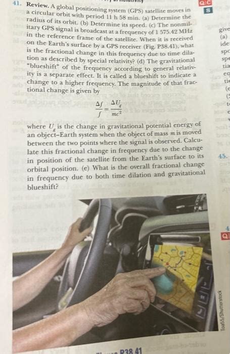 Solved 41 Review A Global Positioning System Gps