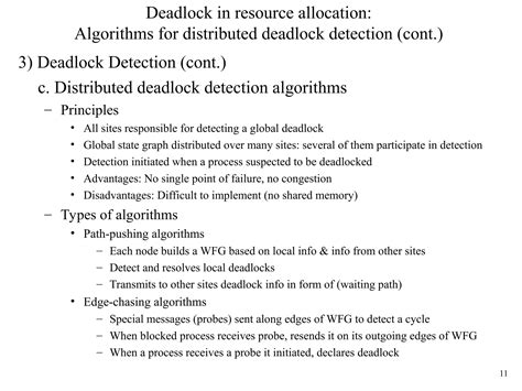 Distributed Process Management Distributed Deadlockppt
