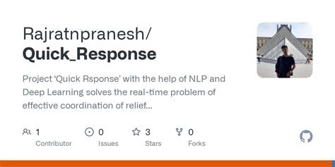 Github Rajratnpranesh Quick Response Project Quick Rsponse With The Help Of Nlp And Deep