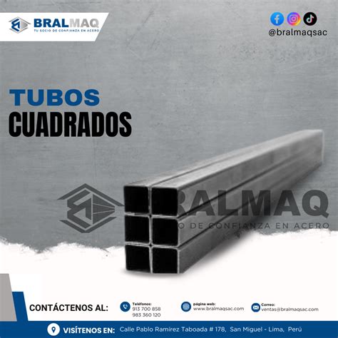 Tubos Cuadrados Bralmaq