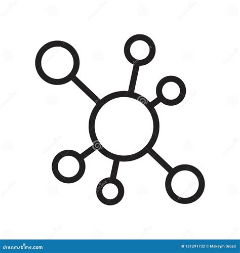 Hub Network Connection Icon Stock Illustration Illustration Of