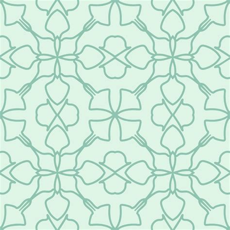Premium Vector Seamless Geometric Floral Ornamental Pattern