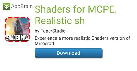 shaders for mcpe realistic sh for android free app download