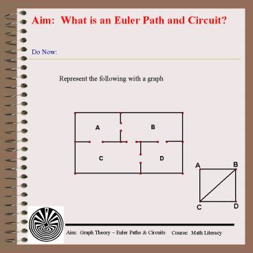 Aim What Is An Euler Path And Circuit Presentation Free To View