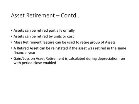 R12 Ebs Oracle Assets Overview Of Assets Ppt