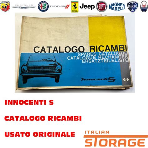 Innocentis Innocenti S Catalogo Ricambi Usato Originale