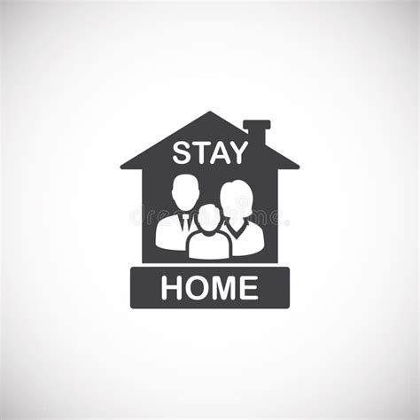 Self Isolation Related Icon On Background For Graphic And Web Design