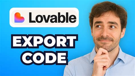 how to export code files from lovable dev easy way youtube