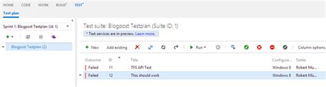 Code Inside Blog TFS API Query TestRuns Test Ergebnisse Und Unit Test Ergebnisse Bekommen