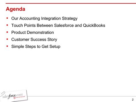 Integrating Salesforce And Quickbooks Ppt