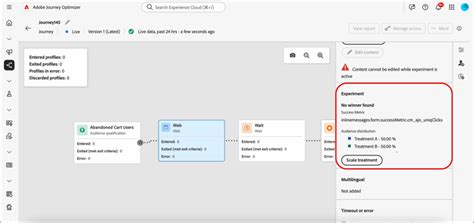 Create A Content Experiment Adobe Journey Optimizer