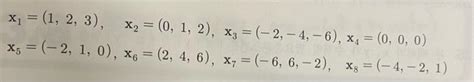 Solved Answer The Questions For The Vectors Given Below Chegg