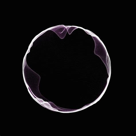 Premium Photo Futuristic Spherical Equalizer For Music On Black