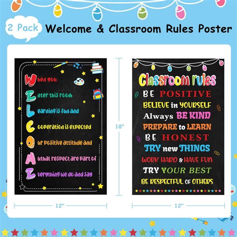 Classroom Posters Juesmos Classroom Rules Poster For Classroom