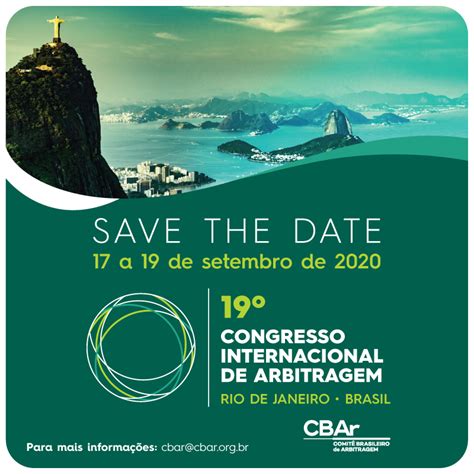 Save The Date Cbar Comitê Brasileiro De Arbitragem