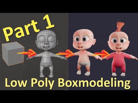 Blender Tutorial Low Poly Character Modeling Part 1 - Head #blendertutorial - YouTube
