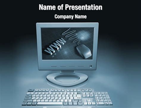 computer internet connection powerpoint templates computer internet