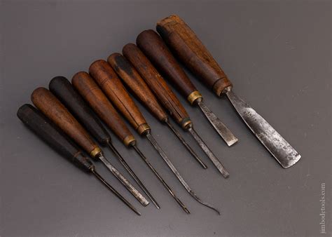 9 Addis Gouges Carving Chisels 107417 Jim Bode Tools