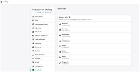 How To Use Shopify 20 Metafields With Customer Fields