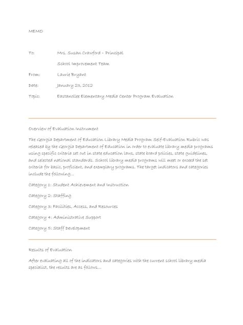 PDF MEMO MC Eval Rubric Bryant DOKUMEN TIPS