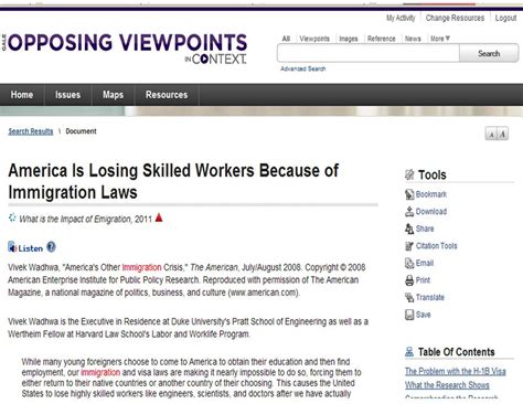 Gale Opposing Viewpoints In Context