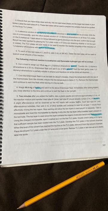 Solved Prelab Calculation Of Theoretical Yield Of