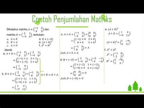 Operasi Matriks YouTube