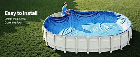 Vevor 15 X 30 Ft Oval Pool Liner Overlap Style Above