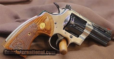 Coltpinto Pythonthree 3 Inch Custom Made357nickel And Blue