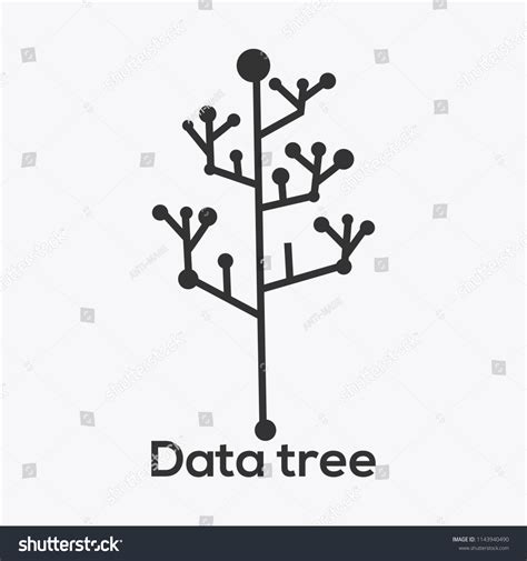 Data Tree Logo Stock Vector Royalty Free 1143940490 Shutterstock
