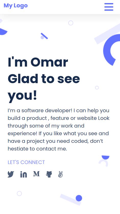 Github Omar Ahmed Portfolio Setup And Mobile Version Skeleton First Complex Project In