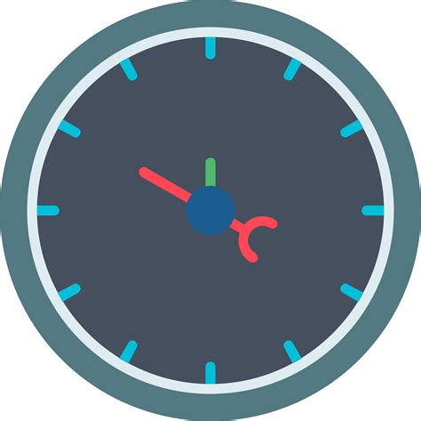 Clock Flat Icon Vector Art At Vecteezy
