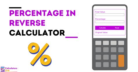 Percentage In Reverse Calculator Online