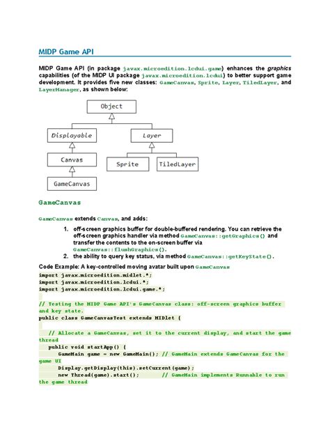 Java Programming Tutorial 129 Midp Game Api Midp Game Api In Package