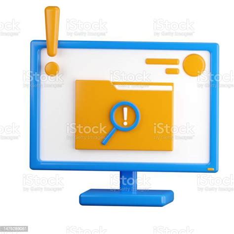 3d 아이콘을 클릭합니다 파일 검색이 표시되는 컴퓨터 모니터 아이콘입니다 0명에 대한 스톡 사진 및 기타 이미지 0명 3차원 형태 개념 Istock