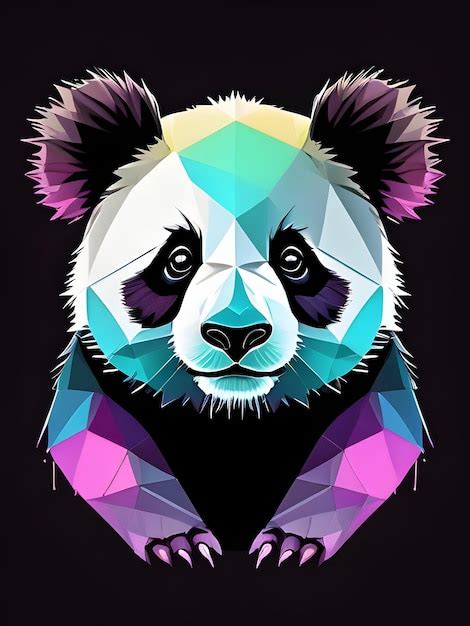 Premium Photo A Poster Of A Bear With A Triangle On It