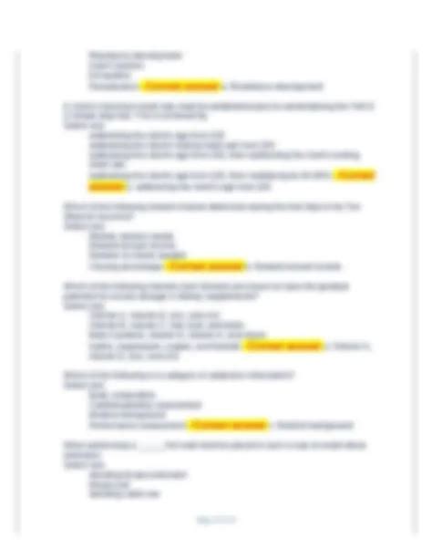 Nasm Cpt Practice Test Questions With Correct Answers Most Definite Success Exams Nursing