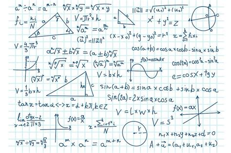 Doodle Math Formulas Handwritten Doodle Maths Math Formulas Mathematical Equations