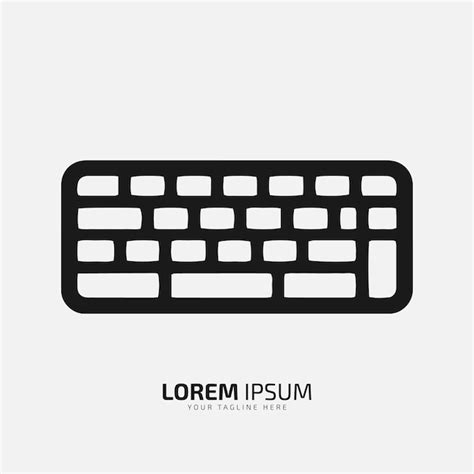 Premium Vector Computer Keyboard Vector Icon Illustration Isolated On White Background