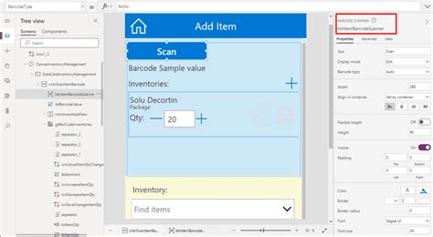Inventory Management In Powerapps Canvas Barcode Scanner Espc