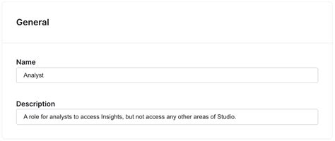 Example Custom Role Analyst Firstup