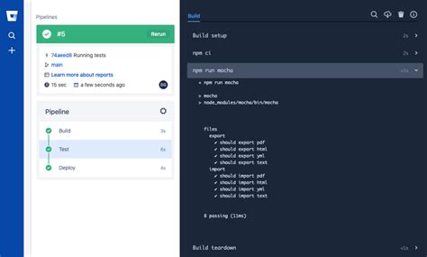 bitbucket ci pipelines test automation and reporting testmo