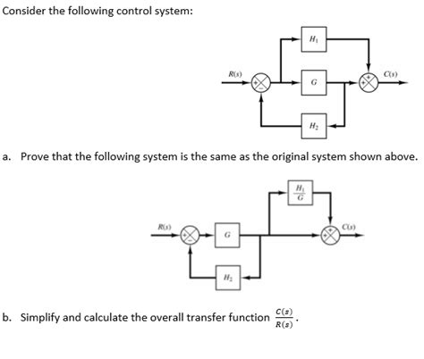 Solved Consider The Following Control Systema ﻿prove That