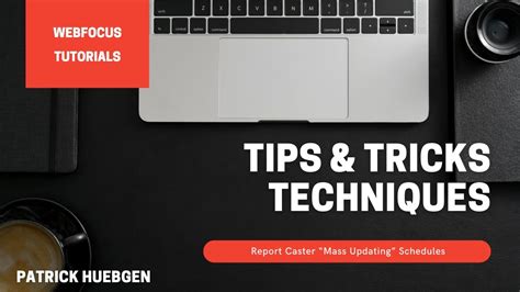 WebFOCUS Tips Tricks Mass Updating WebFOCUS Report Caster Schedules YouTube