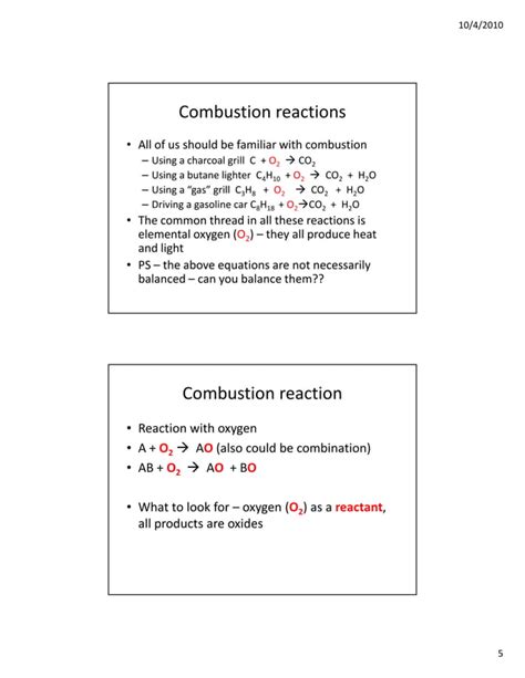 Combination Combustion Decomposition Pdf Chemistry Science